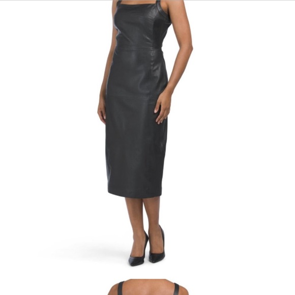 Bod & Christensen | Dresses | Evening Leather Dress Designed ...